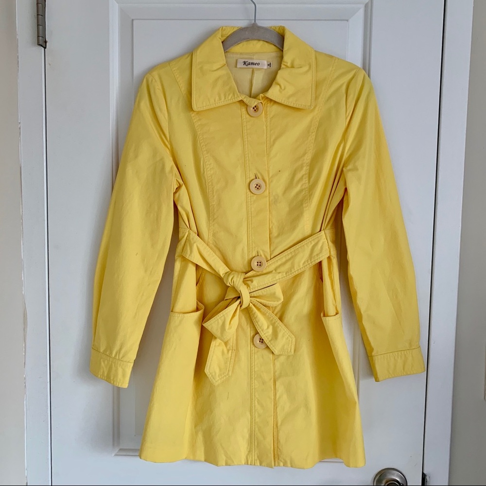 Bright Yellow Trench Coat - Gem